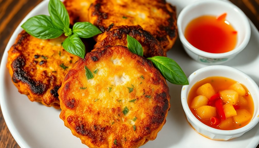 Tod Mun Pla - Thai Fish Cakes With Red Curry Paste